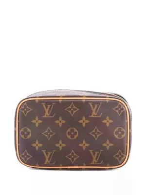 LOUIS VUITTON Vanity Case Monogram Canvas Mini Pouch - Brown