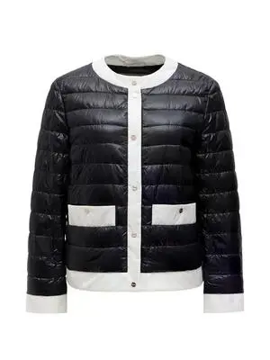 Herno Collarless Quilted Jacket
