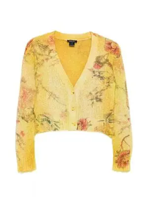 Avant Toi Floral Print Cardigan