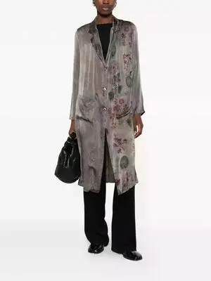 Avant Toi Floral Print Coat