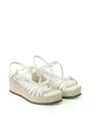 JIMMY CHOO Nyra Braided Espadrille Sandals