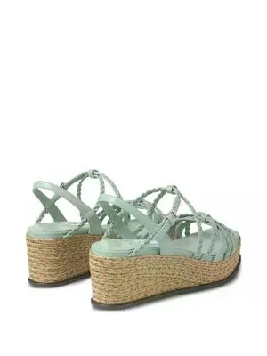 JIMMY CHOO Nyra 60 Braided Platform Sandals