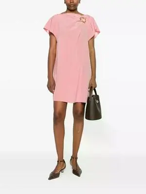 JOSEPH Anika Ring-detail Mini Dress - Pink