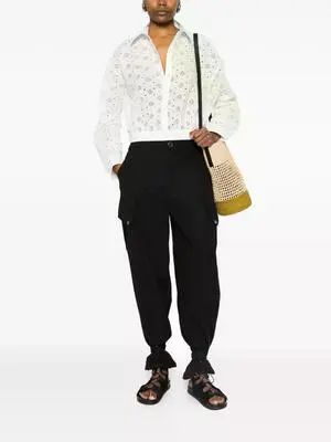 Pinko Charita Open-work Cotton Shirt