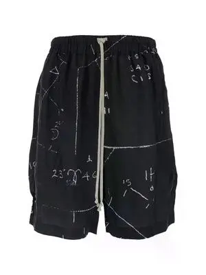 Rick Owens Printed Shorts For Men