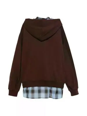 FENG CHEN WANG Zip-up Hoodie - Brown