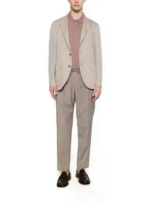 BRIGLIA 1949 Drawstring Trousers - Neutrals
