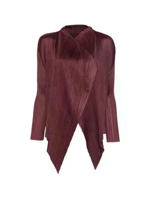 Issey Miyake Pleated Buttoned Blouse