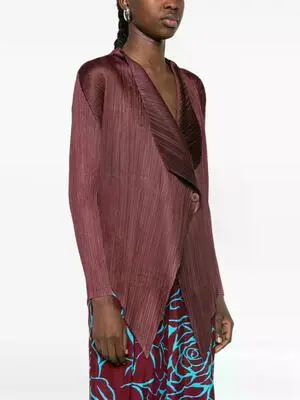 Issey Miyake Pleated Buttoned Blouse