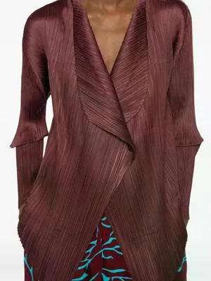 Issey Miyake Pleated Buttoned Blouse