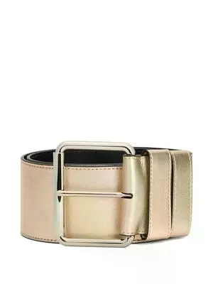 Red Valentino Eyelet-detail Belt - Gold