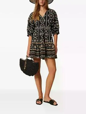 TWINSET Broderie Anglaise Mini Dress