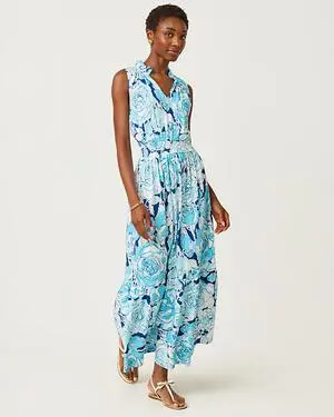 LILLY PULITZER Amiria Maxi Dress - Capri Blue Rosanna