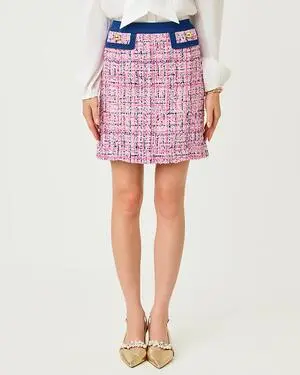 LILLY PULITZER Jennifer Boucle Mini Skirt