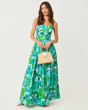 LILLY PULITZER Ivella Strapless Maxi Gown