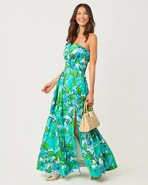 LILLY PULITZER Ivella Strapless Maxi Gown