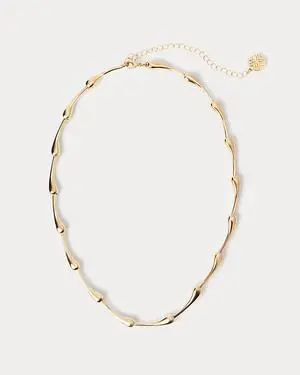 LILLY PULITZER Rousseau Wave Necklace - Gold Metallic