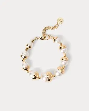 LILLY PULITZER Rosanna Pearl Bracelet - Resort White