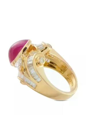 CHARLES KRYPELL Diamond And Ruby Ring