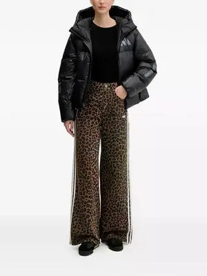 Adidas Leopard-print Wide Leg Jeans