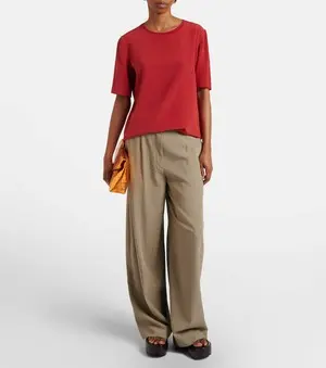 JOSEPH Rubin Silk Crepe Top - Orange