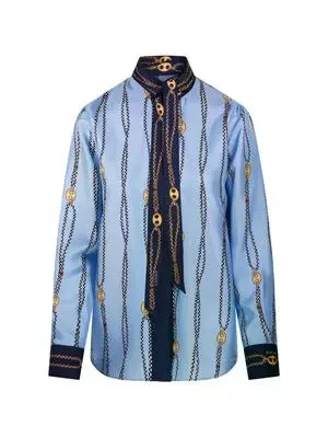 Gucci Printed Silk Twill Shirt