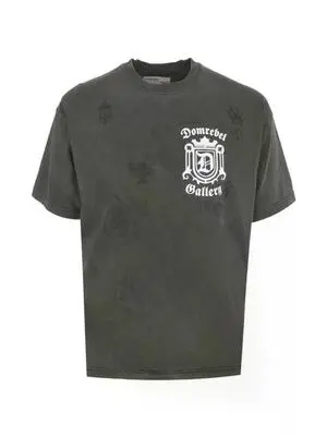 DOMREBEL Lion Crest Print T-shirt - Grey