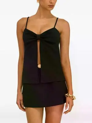 Cult Gaia Lennon Heart-neckline Top - Black