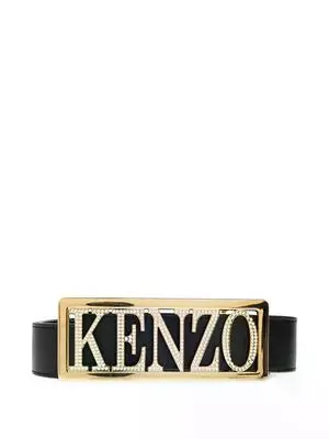 Kenzo Logo-plaque Belt - Black