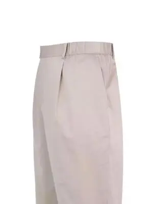 Agnona Pleated Trousers - Neutrals