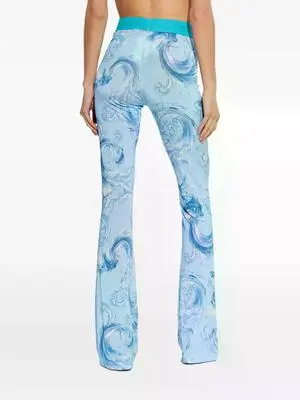 Versace Printed Flared Trousers
