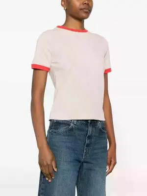 A.p.c. Raya Contrast Trim T-shirt - Red
