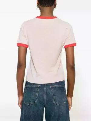 A.p.c. Raya Contrast Trim T-shirt - Red