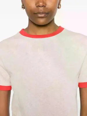 A.p.c. Raya Contrast Trim T-shirt - Red