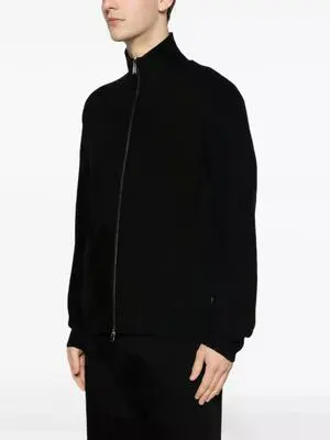 BOSS Zip-up Wool Cardigan
