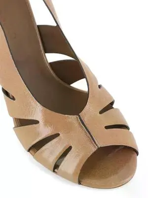 DEL CARLO Peep-toe Heeled Sandals
