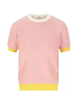 Fendi Logo-pattern T-shirt