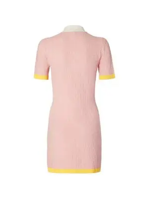 Fendi Ff Jacquard Polo Dress - Pink