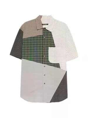 SONG FOR THE MUTE Pachecked-pattern Shirt