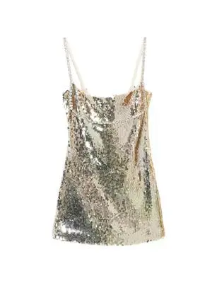Retrofete Sequin Embellished Strappy Dress