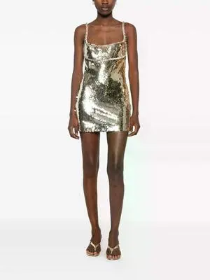 Retrofete Sequin Embellished Strappy Dress