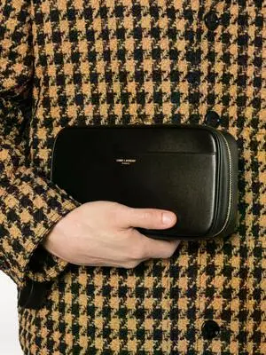 Saint Laurent Zip Wristlet Wash Bag