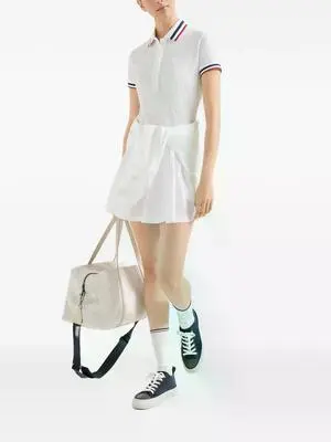 Brunello Cucinelli Striped-trim A-line Mini Dress - White