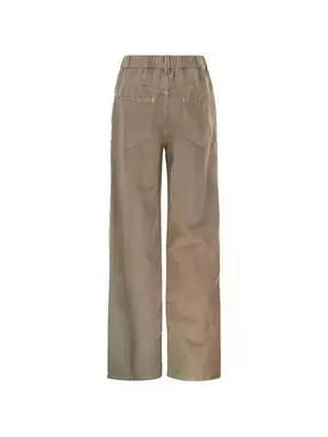 Brunello Cucinelli Contemporary Garment-dyed Trousers - Brown
