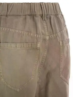 Brunello Cucinelli Contemporary Garment-dyed Trousers - Brown