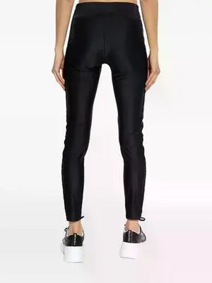 Versace Logo-tape Leggings - Black