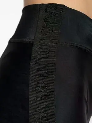 Versace Logo-tape Leggings - Black