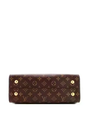 LOUIS VUITTON Cluny Top Handle Mm Monogram Canvas - Brown