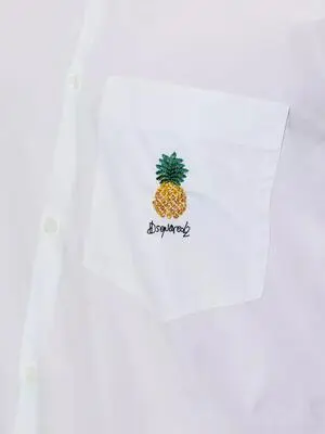 Dsquared2 Pocket Pineapple-embroidery Shirt
