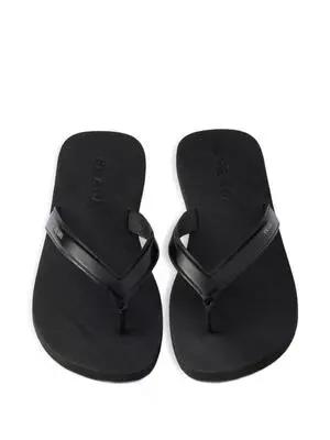 Prada Logo-embossed Leather Flip-flop Sandals